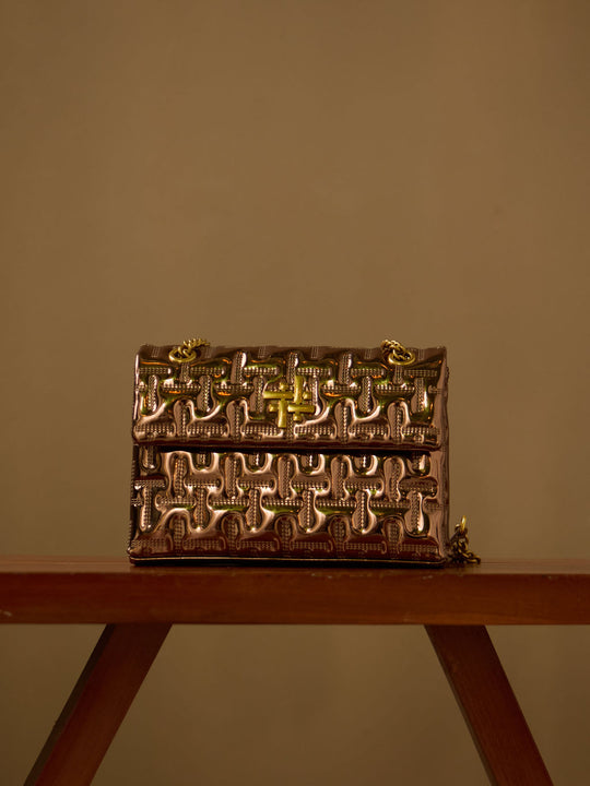 ZOYA FLAP BAG IN BRONZE (MEDIUM) – Outlash brand